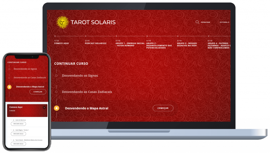 Curso Tarot Solaris - Página de Vendas - Um Canal de Luz
